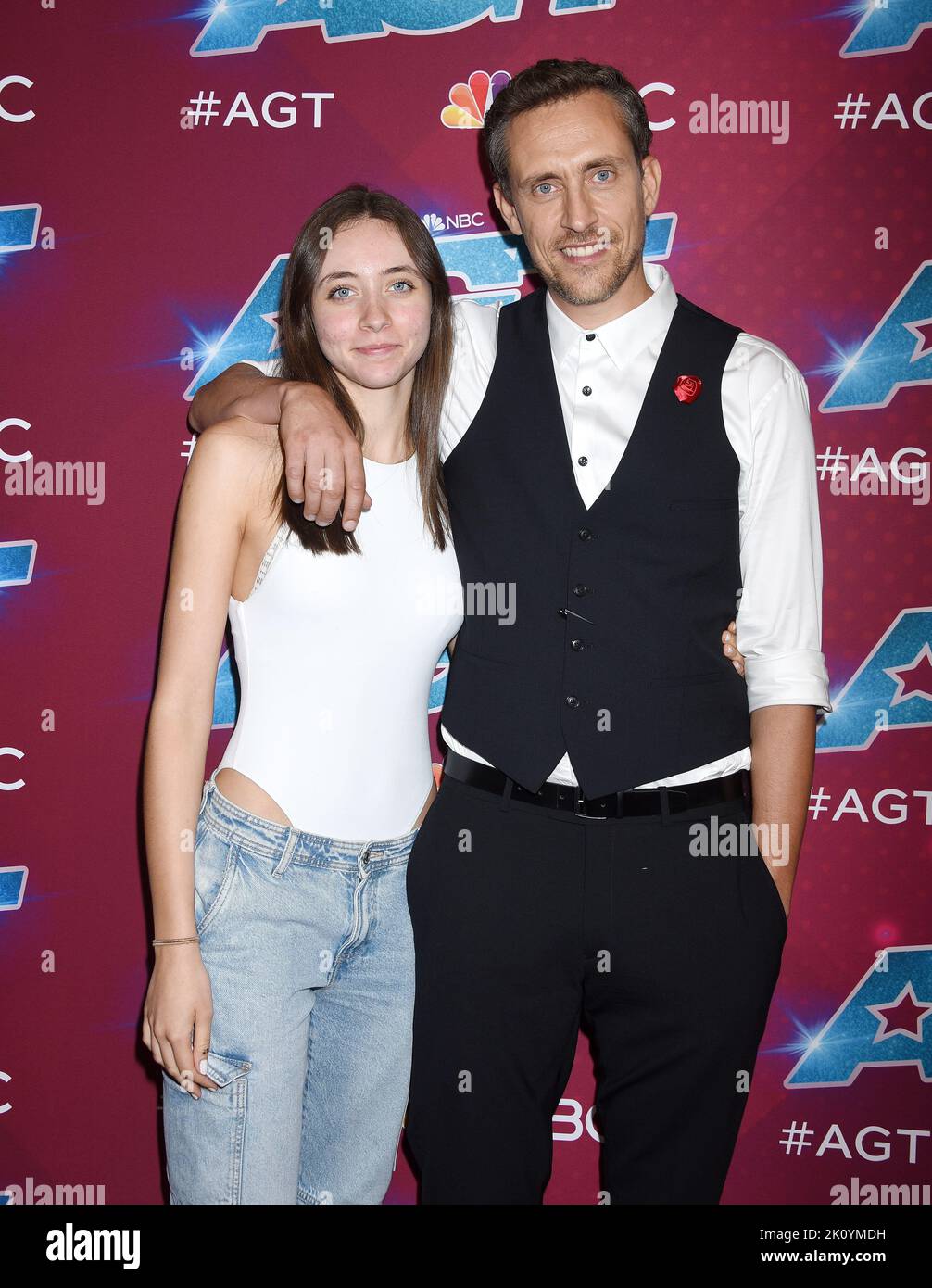 Nicholas RIBS and daughter Emma arriving to the "America's Got Talent ...