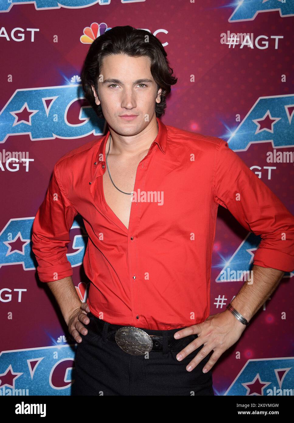 Drake Milligan arriving to the "America's Got Talent" Live Show Season ...