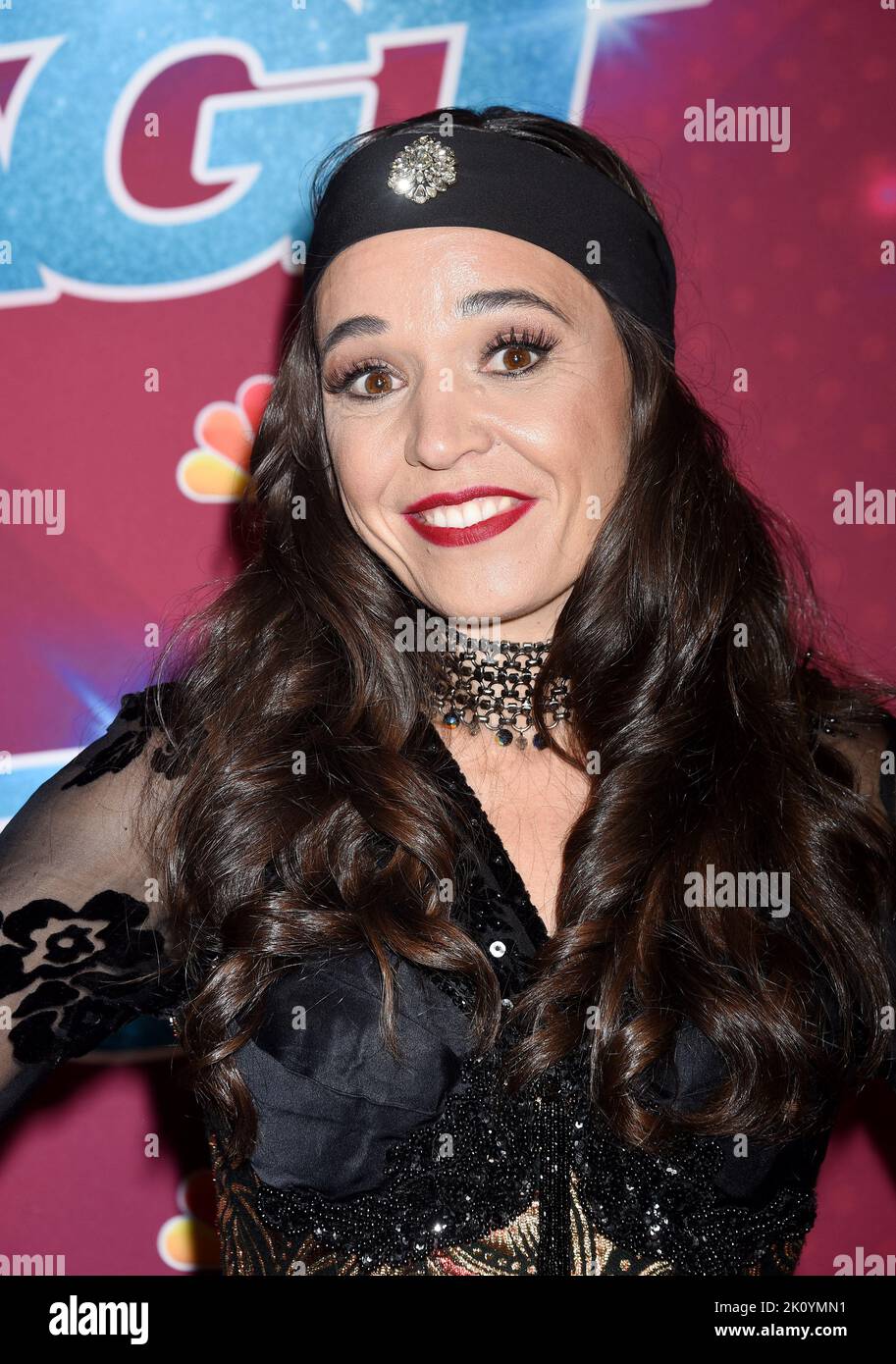 Celia Munoz arriving to the "America's Got Talent" Live Show Season 17 ...