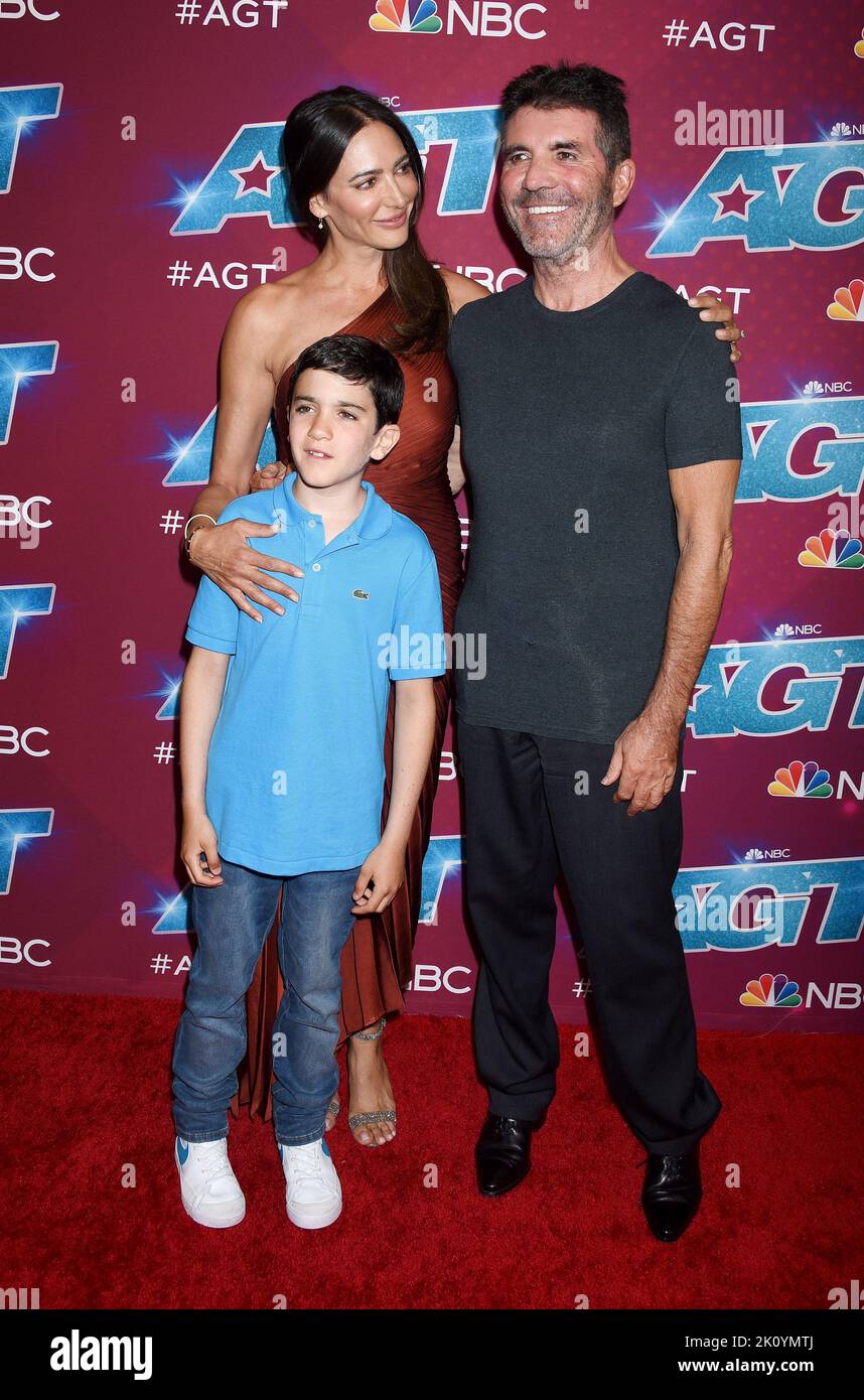 Lauren Silverman, Simon Cowell and Eric Cowell arriving to the "America ...