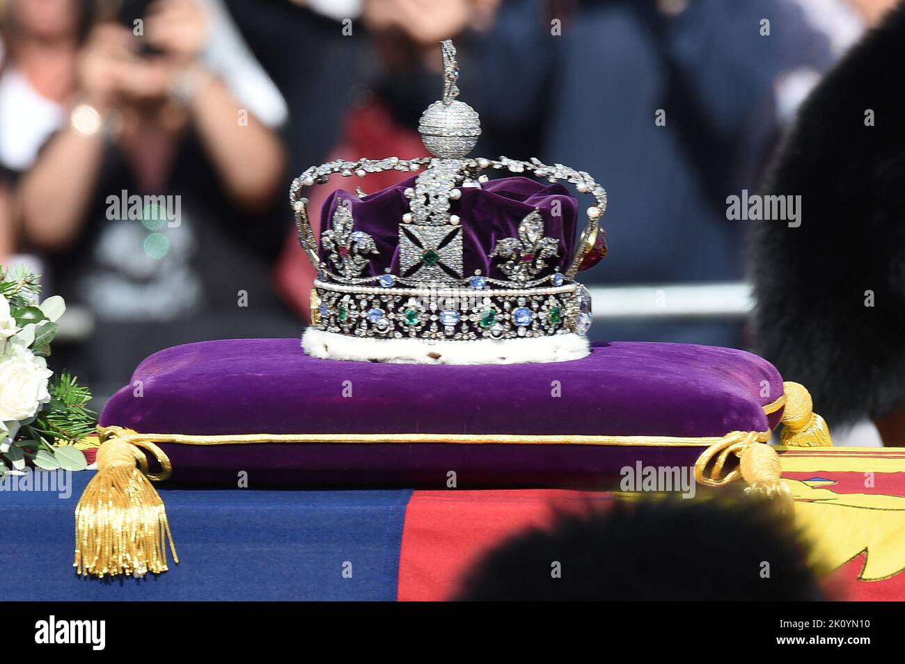 London, UK. 14th Sep, 2022. The Imperial State Crown on the top of the ...