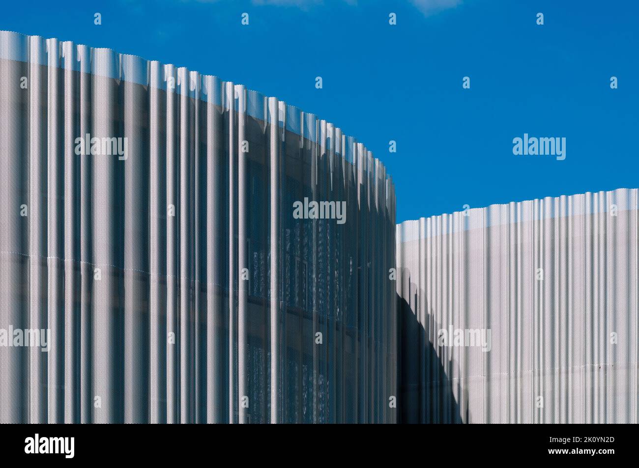 Italy Lombardy Milan Sda Bocconi Campus Detail Facade Designed By Kazuyo Sejima And Ryue