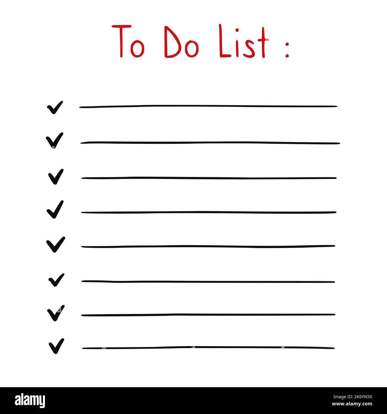 Doodle to do list, hand drawn sketch checklist. Notebook schedule, task ... Doodle to do list, hand drawn sketch checklist. Notebook schedule, task ...
