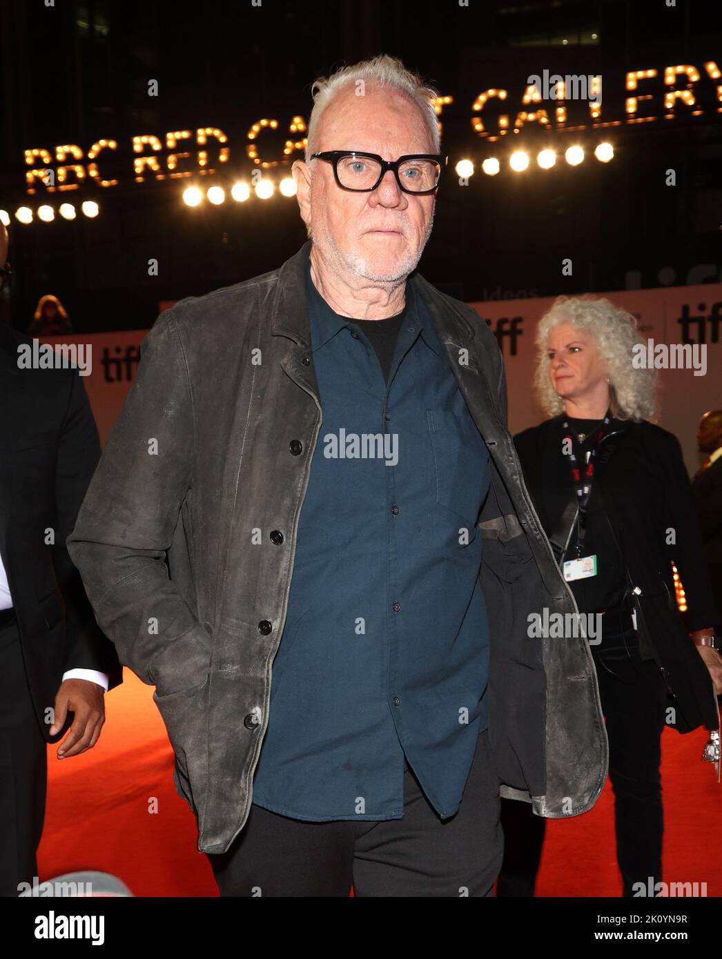 Malcolm McDowell arriving to the "Moving On" premiere during the 2022 ...