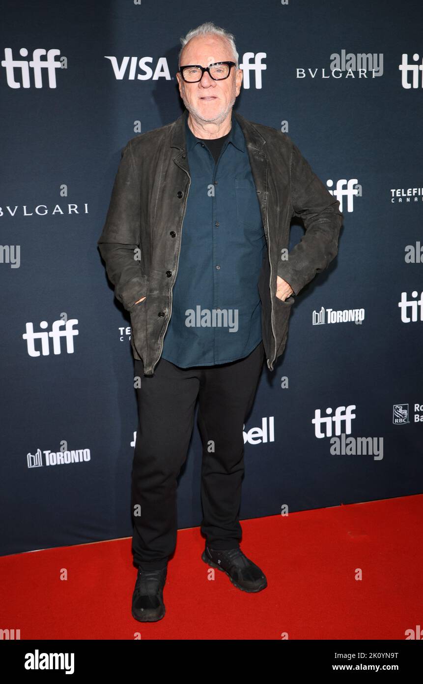 Malcolm McDowell arriving to the "Moving On" premiere during the 2022 ...