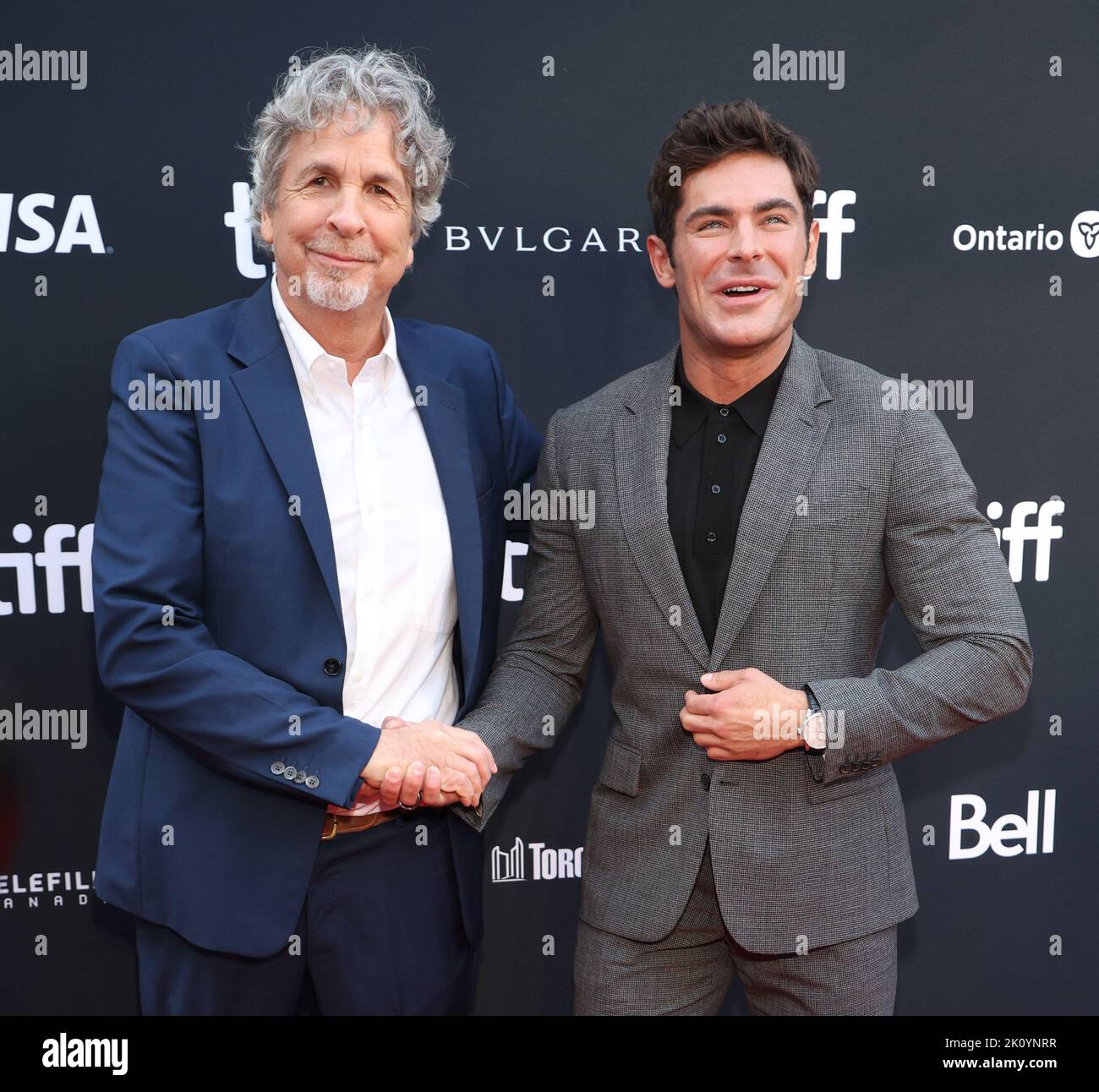 Peter Farrelly and Zac Efron arriving to the "The Greatest Beer Run ...