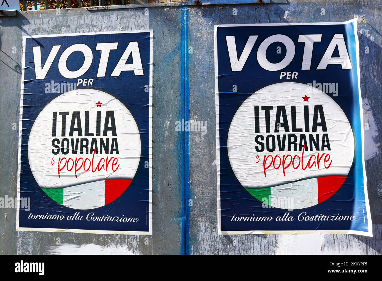 Italian Election wall posters of Italia Sovrana e Popolare Political ...