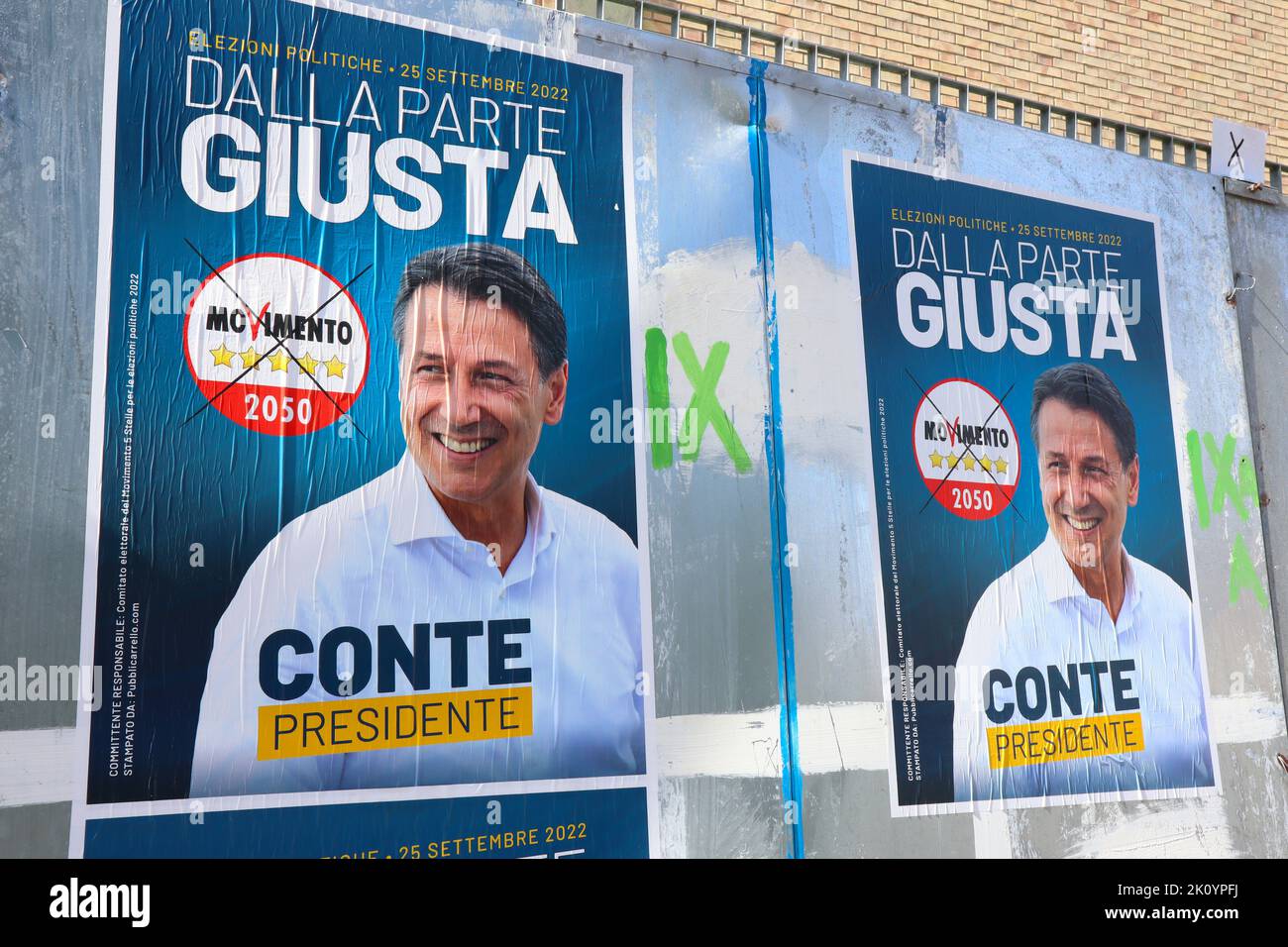 Italian Election wall posters of Political Party Movimento 5 Stelle ...