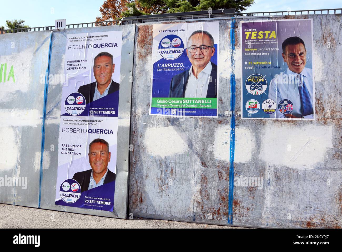 Italian Election wall posters of Political Parties for election day in ...