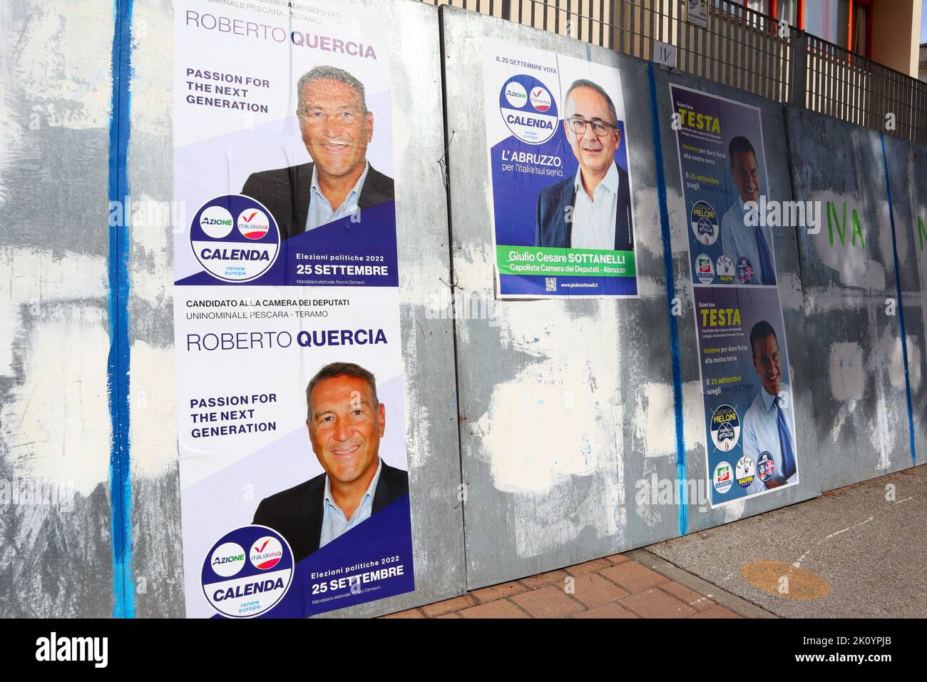 Italian Election wall posters of Political Parties for election day in ...