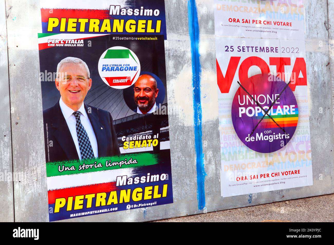 Italian Election wall posters of Political Parties for election day in ...