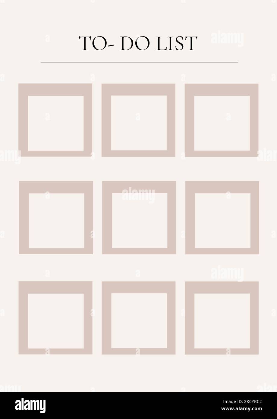 Composition of to do list text over white background Stock Photo - Alamy