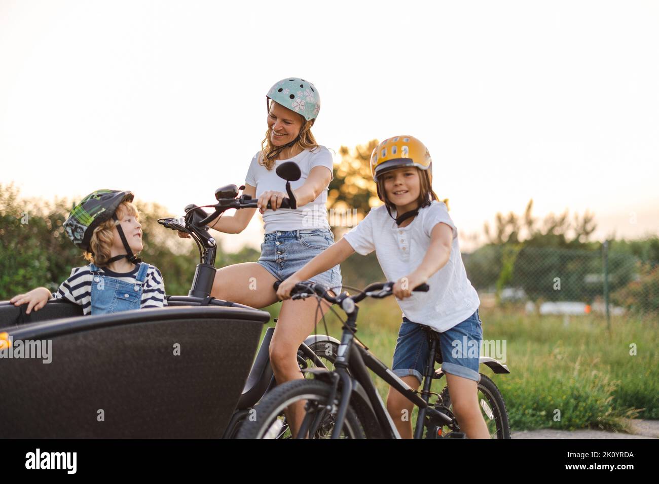 Children bike safety bicycle safety for kids hi-res stock photography ...