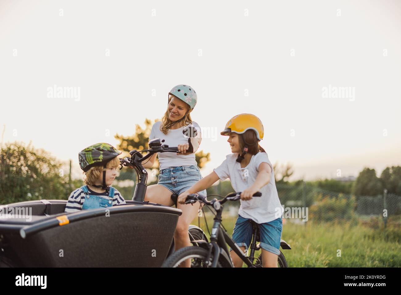 Children bike safety bicycle safety for kids hi-res stock photography ...