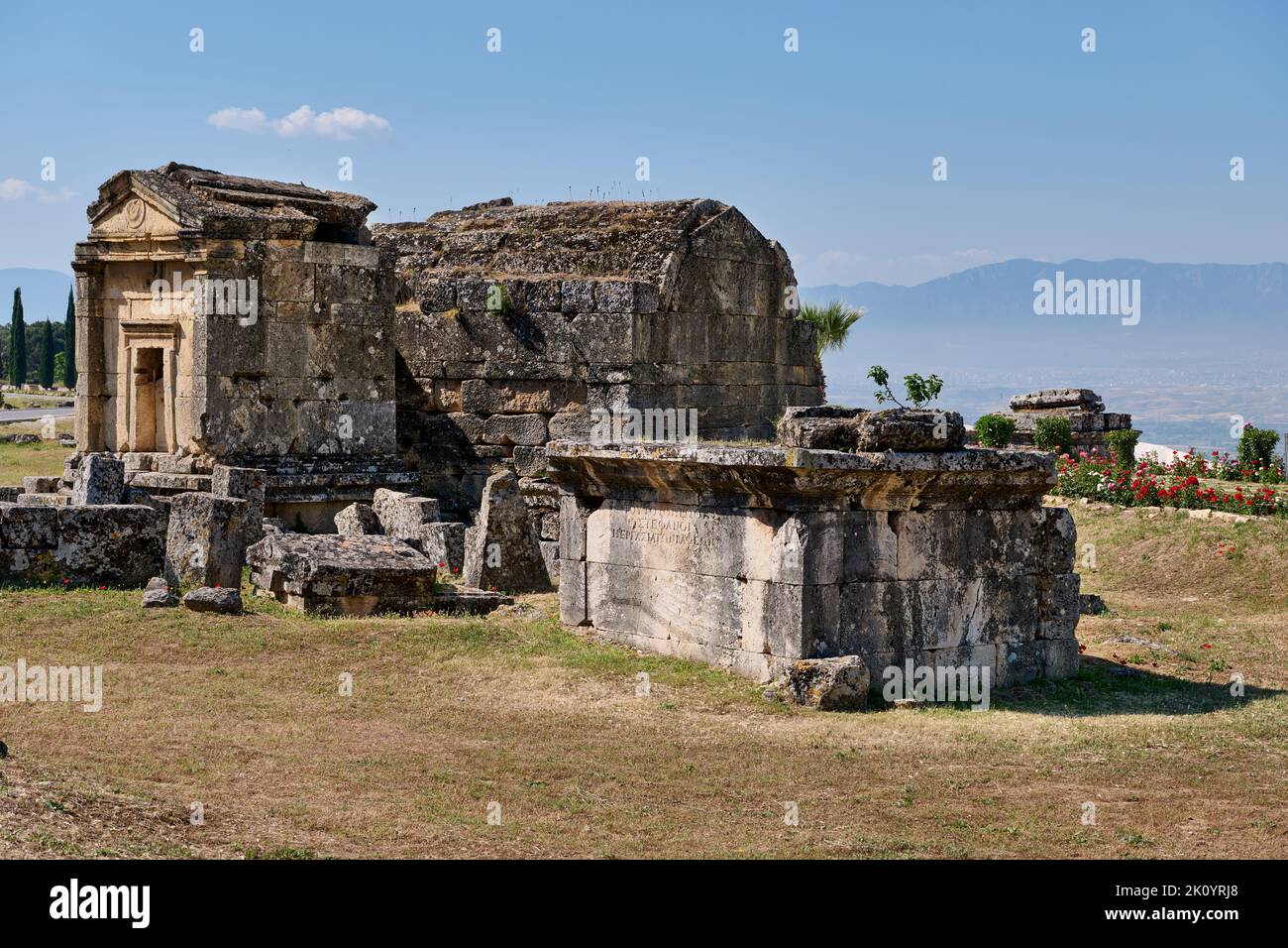 nothern necropolis in Greek Hierapolis Pamukkale Archeological Site ...