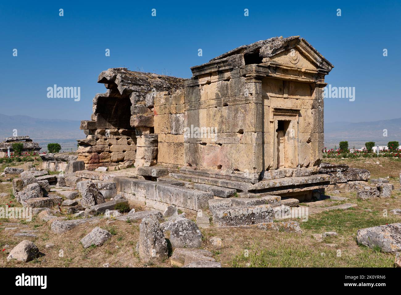 nothern necropolis in Greek Hierapolis Pamukkale Archeological Site ...