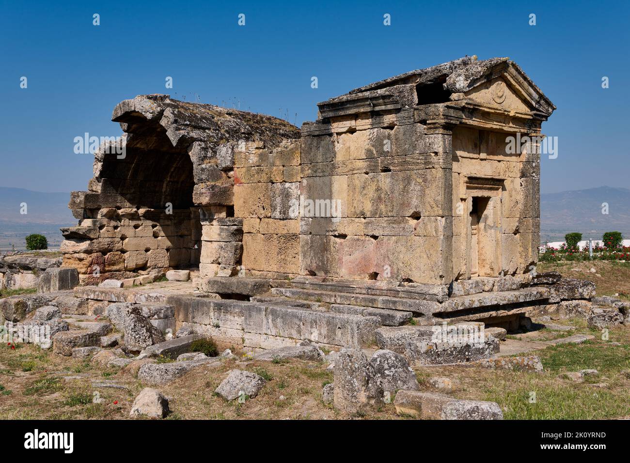 nothern necropolis in Greek Hierapolis Pamukkale Archeological Site ...