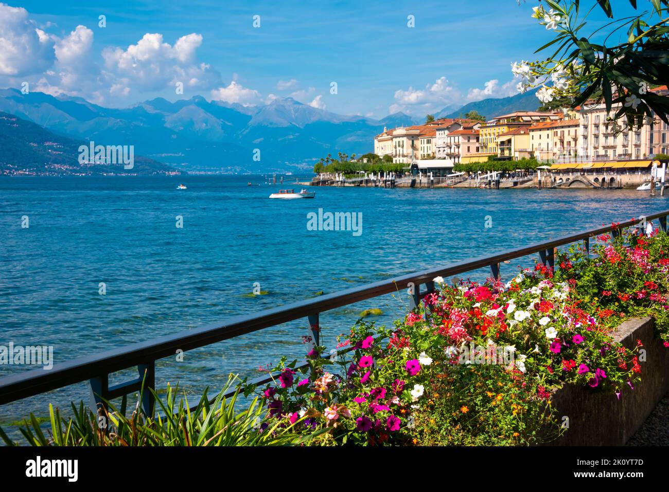 Beautiful nature of lake Como in summer, famous tourism destination ...