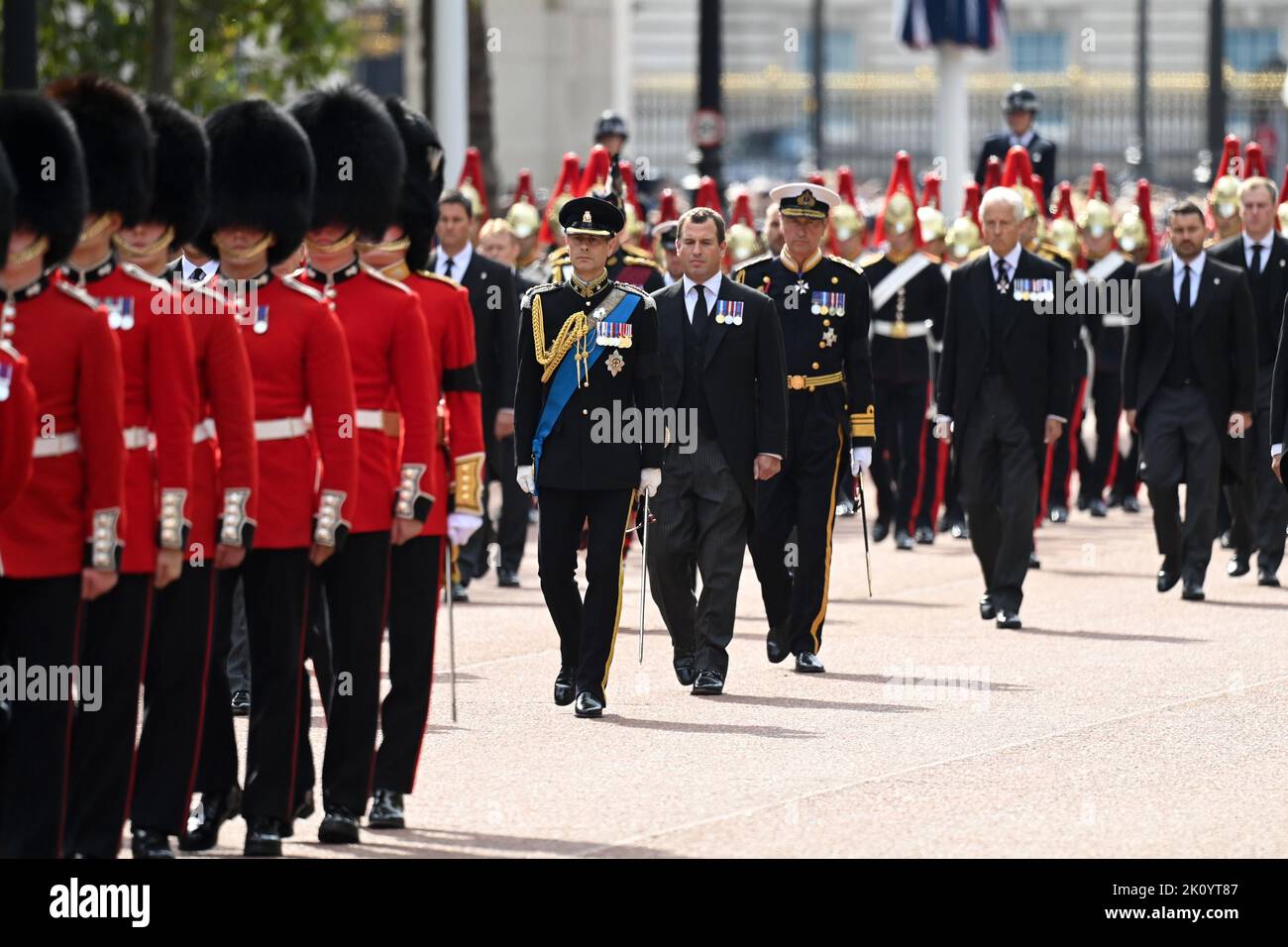 The Earl of Wessex, Peter Phillips and Vice Admiral Sir Timothy ...
