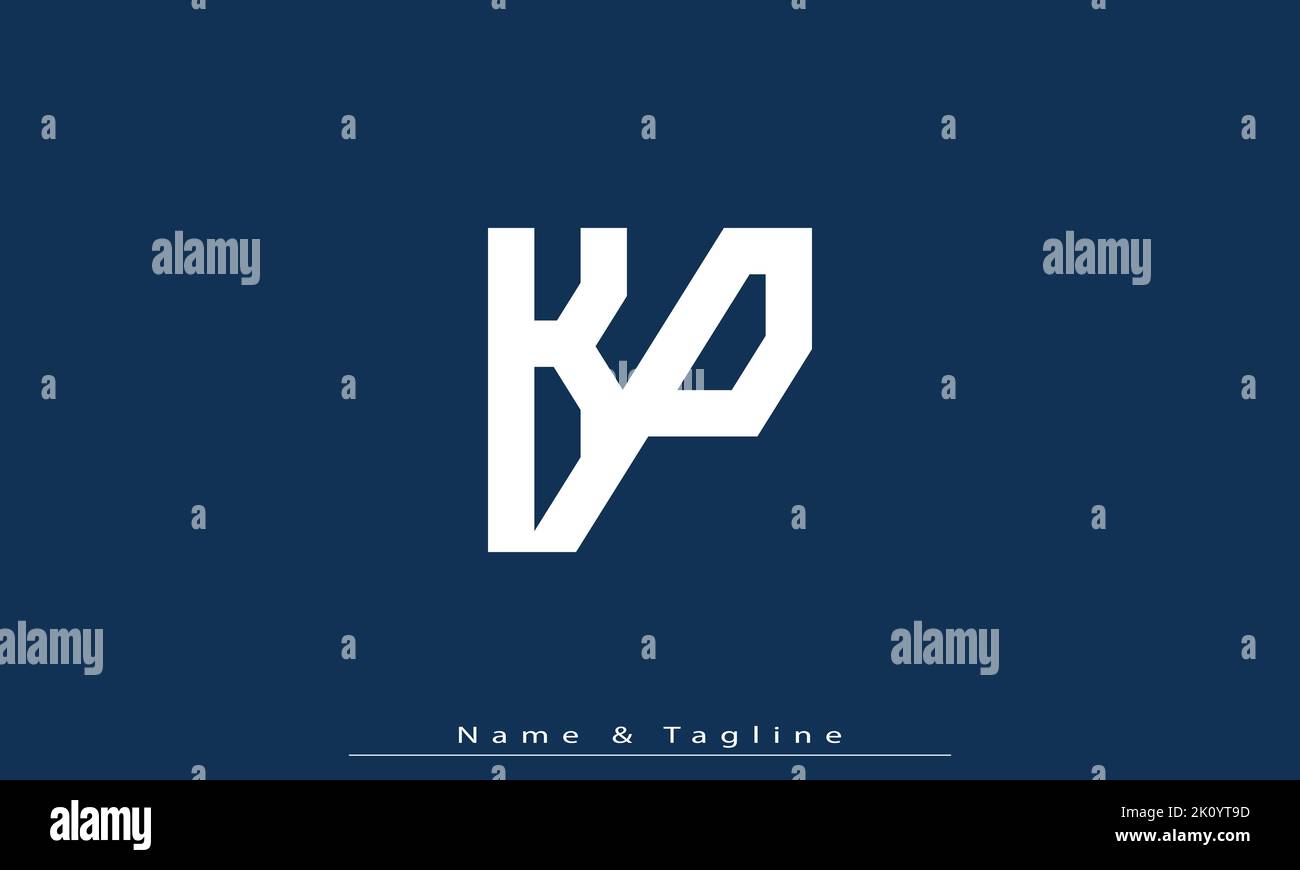 Alphabet letters Initials Monogram logo KP , PK Stock Vector Image ...