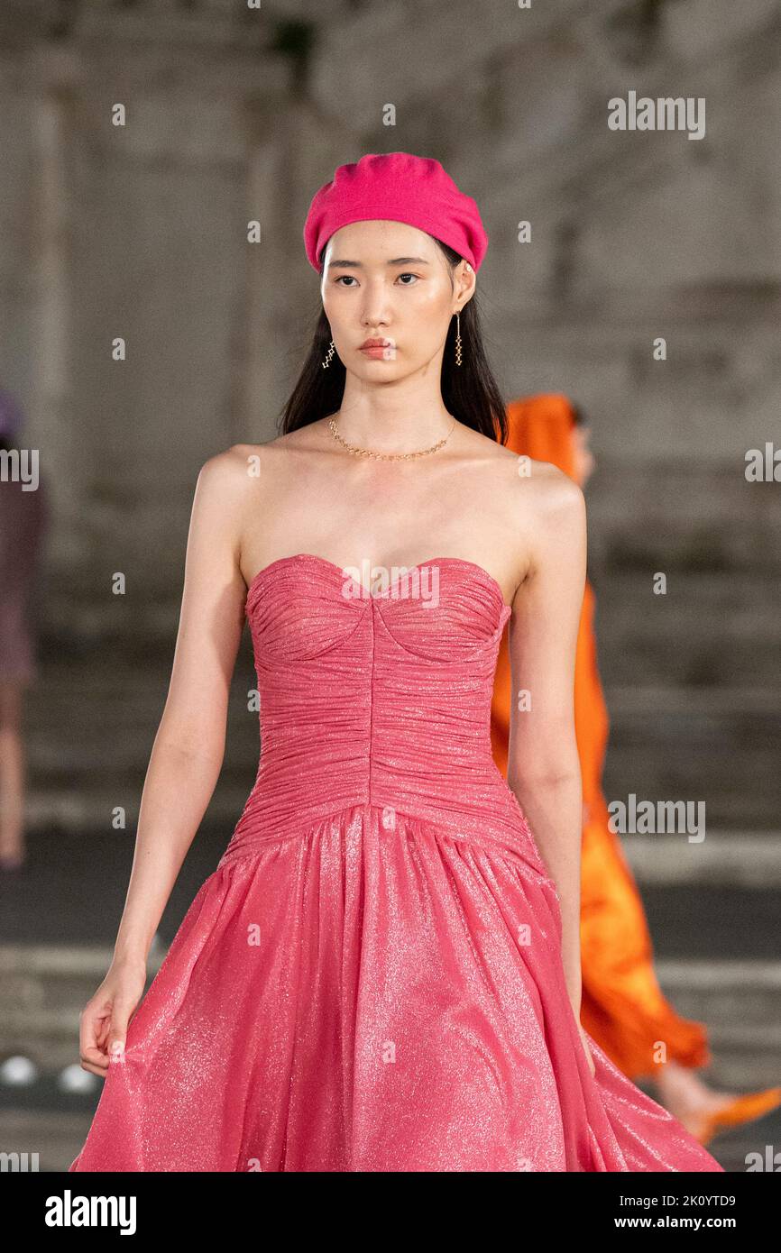 A model walks the runway during the Laura Biagiotti fashion show Spring ...