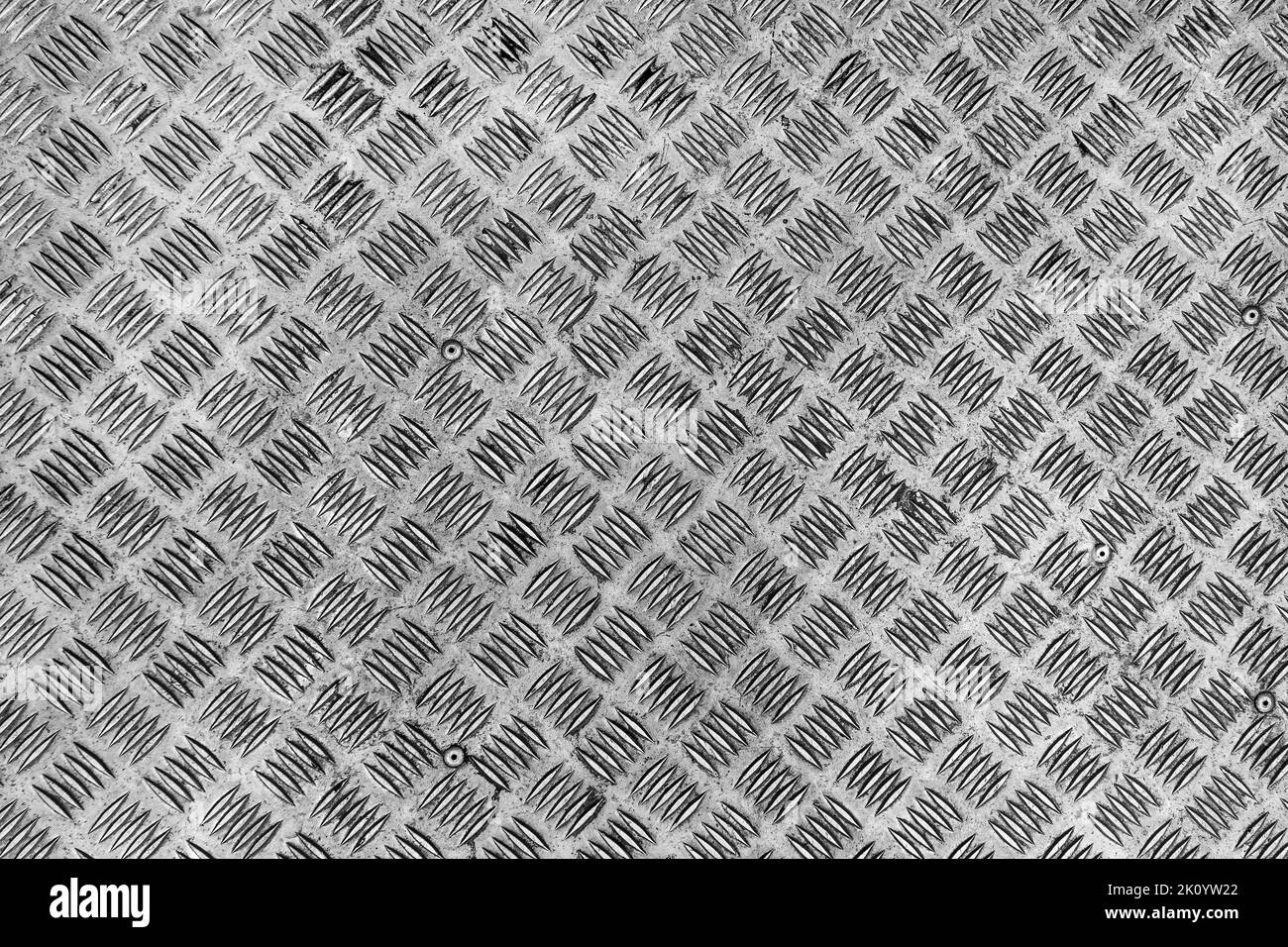 Metal surface with diamond plate texture. The diamond steel metal sheet ...