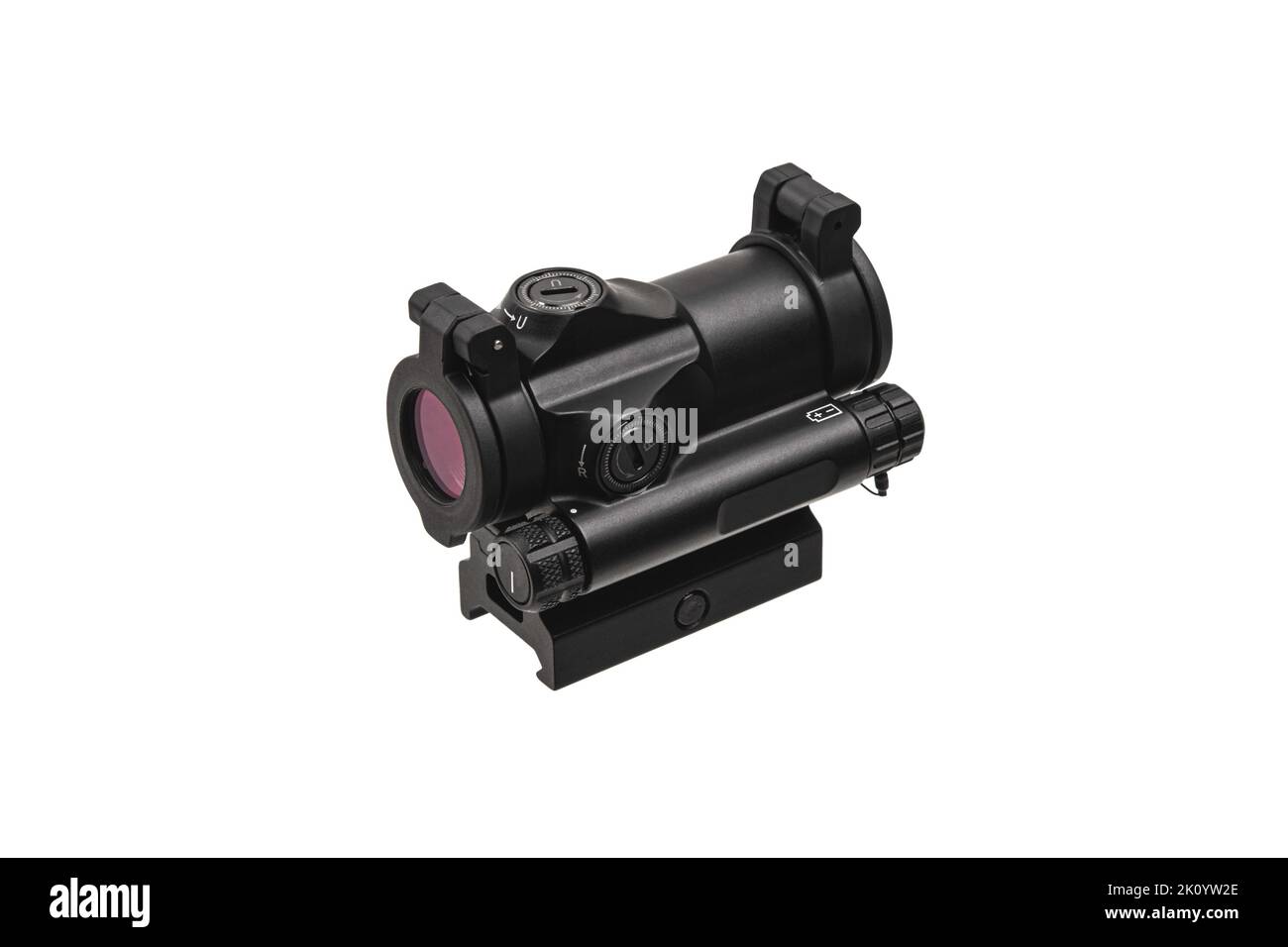Modern optical collimator sight. Aiming device for shooting at short ...