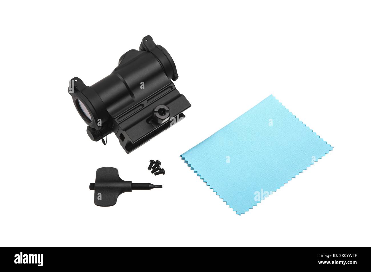 Modern optical collimator sight. Aiming device for shooting at short ...