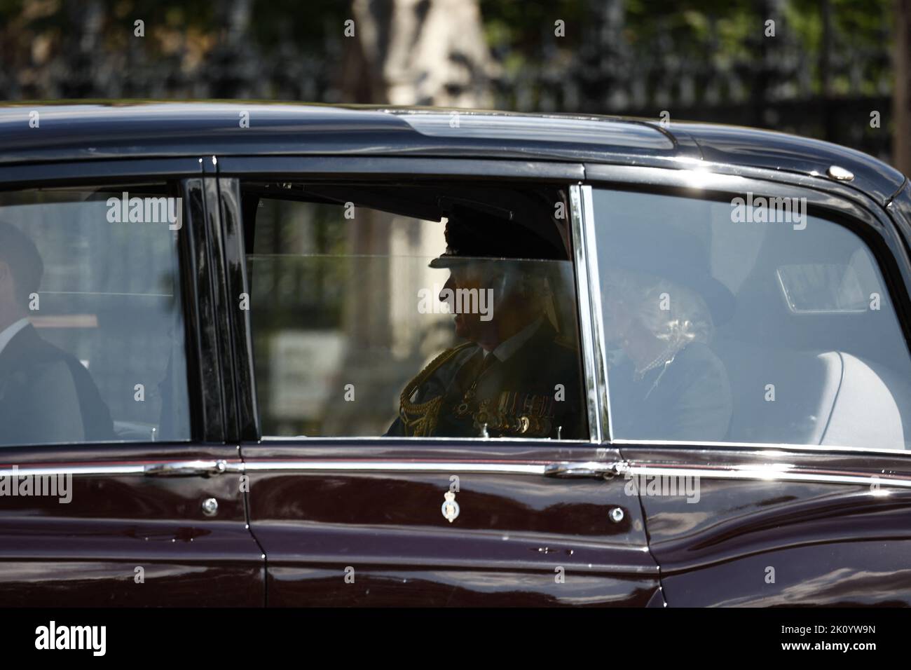 London, UK. 14th Sep, 2022. King Charles III and Queen Consort arrive ...