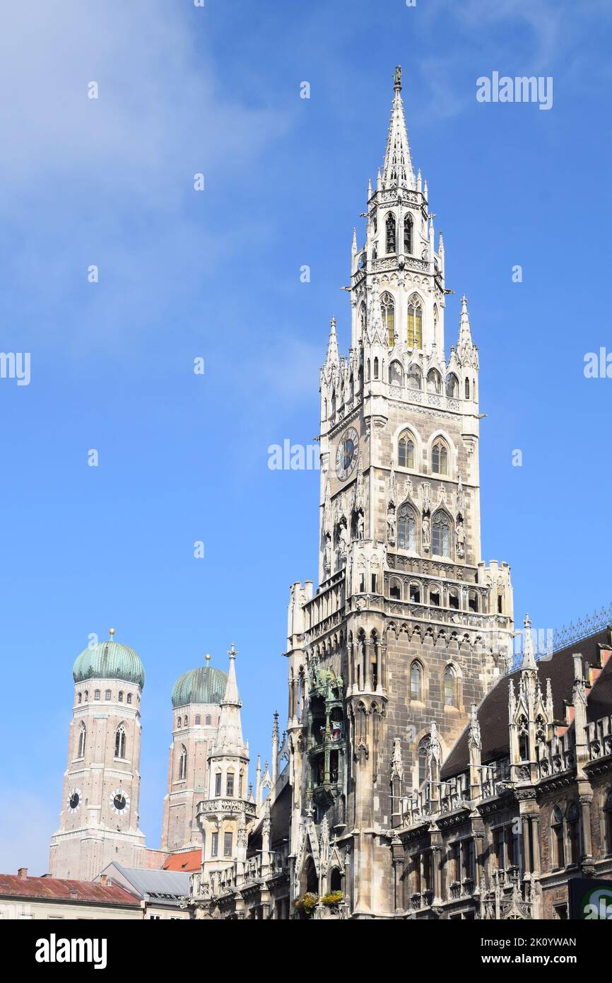Marienplatz with city hall hi-res stock photography and images - Alamy