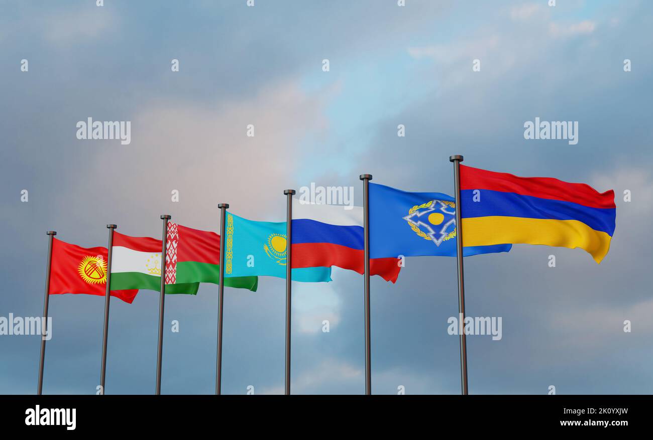 Organization flag collective security treaty organization hi-res stock ...