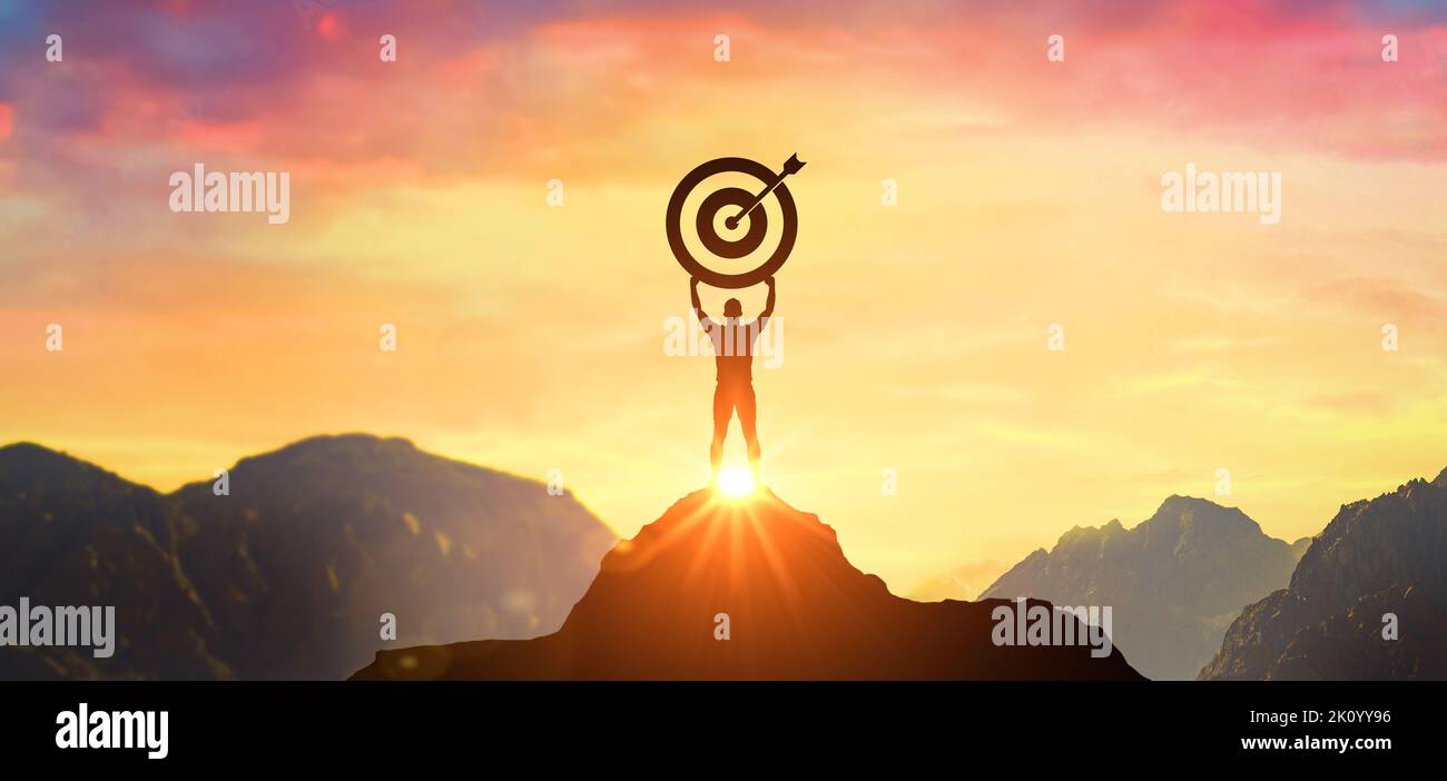 Successfully achieving your goal. Success Business Leadership, Winner ...