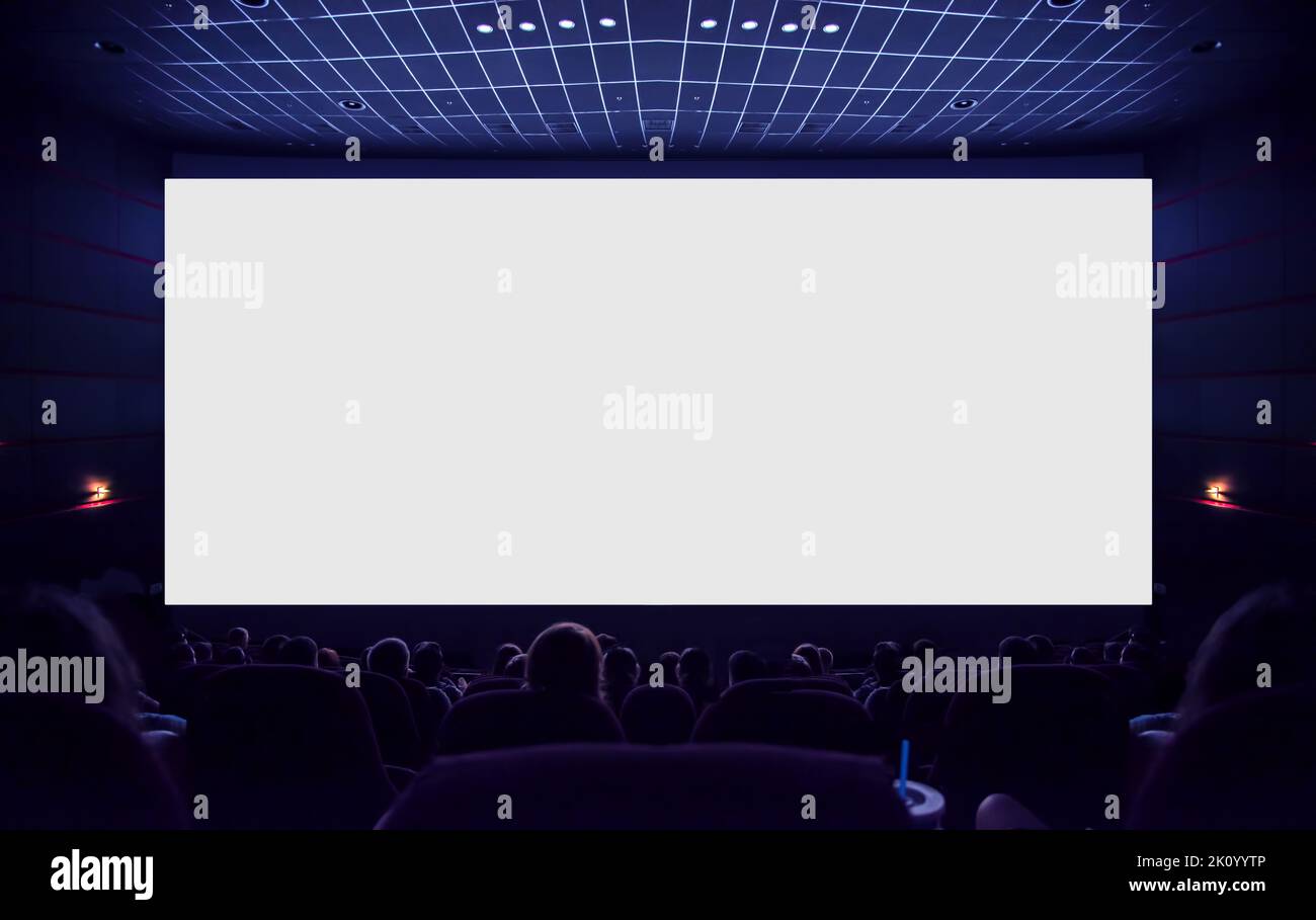 Black white movie theatre screen hi-res stock photography and images ...