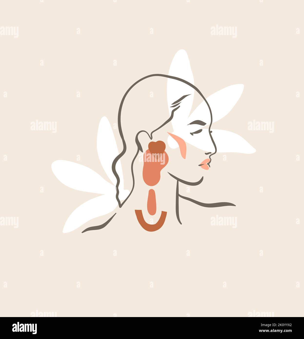 Hand drawn vector abstract stock flat graphic contemporary line art,aesthetic fashion ...