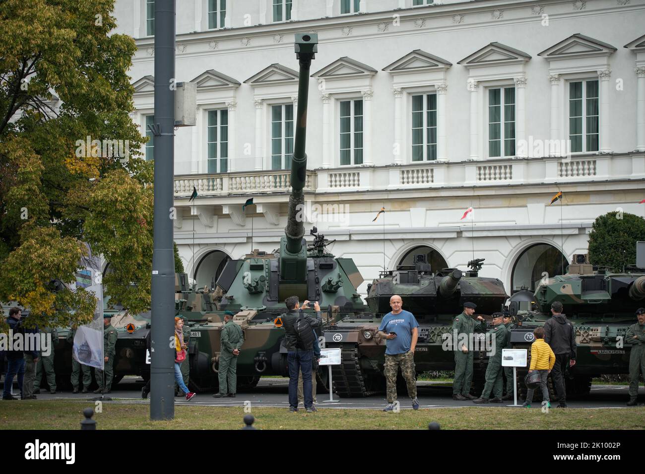 The turret of a Polsih Army AHS KRAB self-propelled tracked gun ...