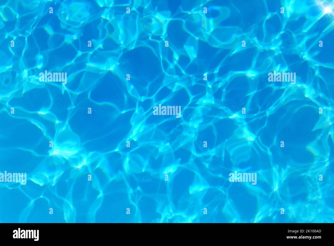 A reflection of water at the bottom of the pool Stock Photo - Alamy