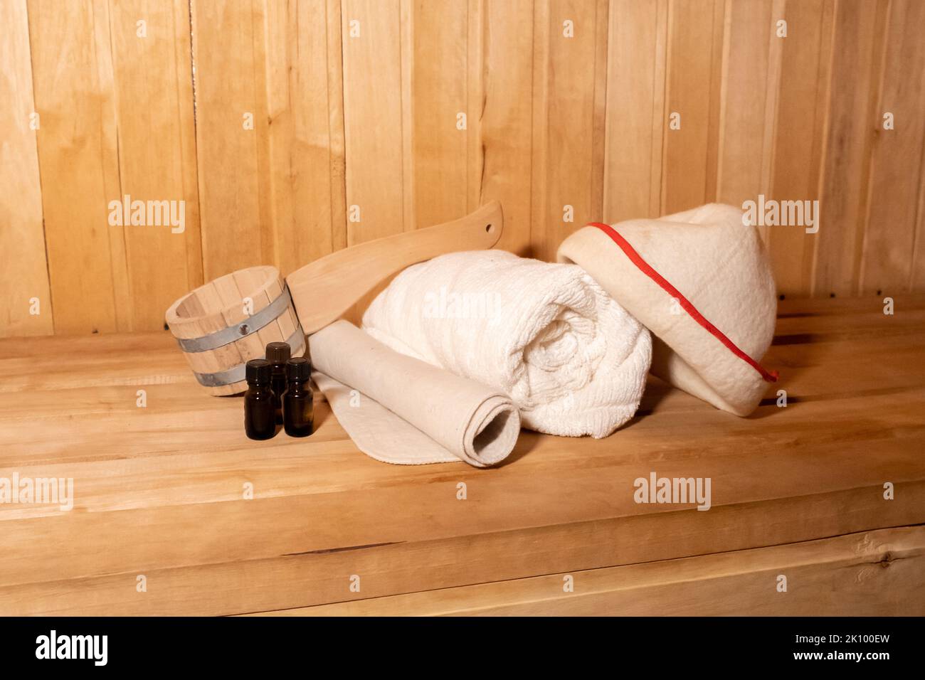 Traditional old Russian bathhouse SPA Concept. Interior details Finnish ...