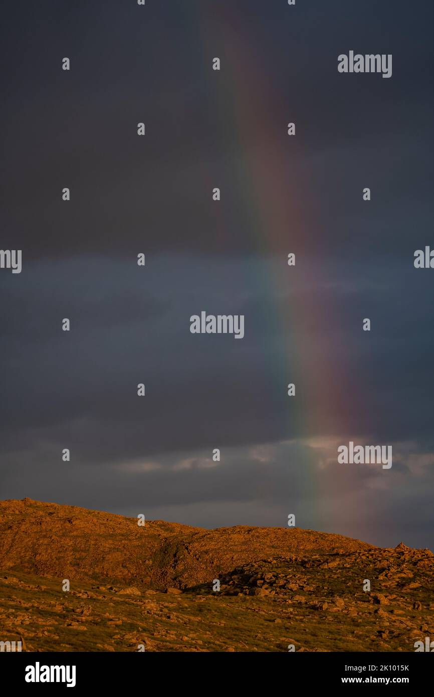 rainbow at the pass of the cattle, applecross, scotland, uk Stock Photo ...