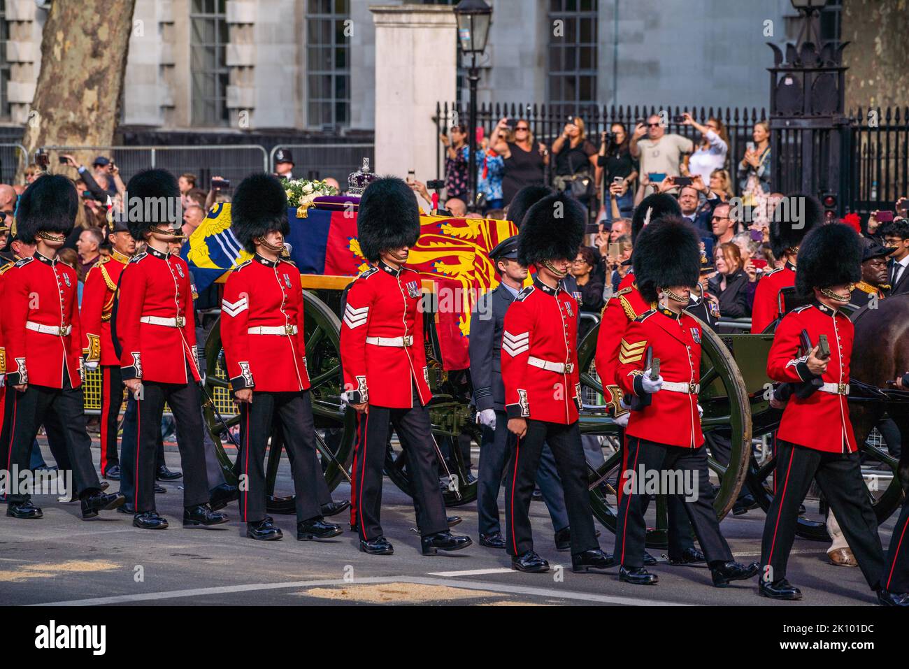 Whitehall London UK. 14 September 2022. The first battallion of the ...
