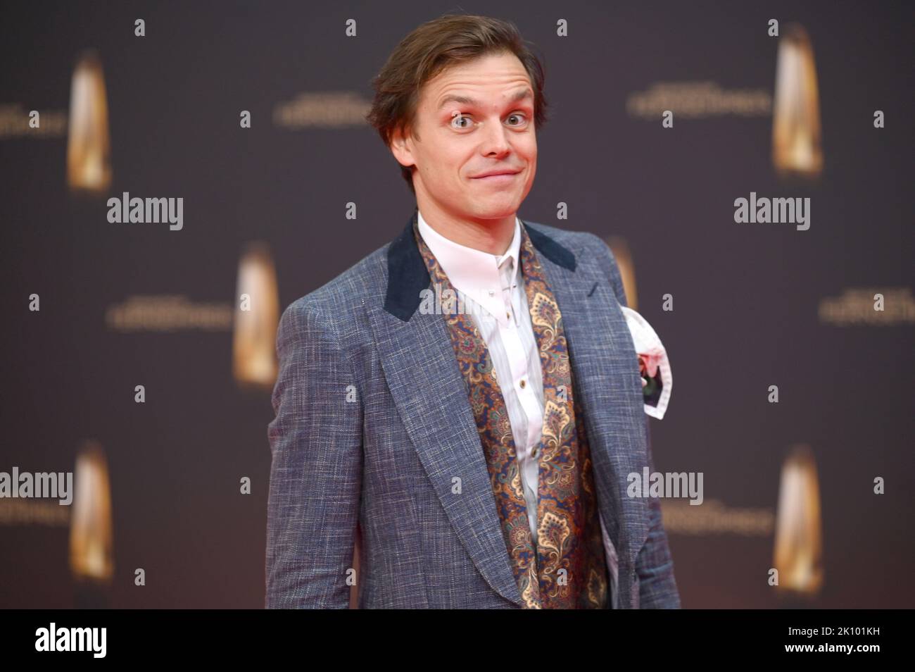 Cologne, Germany. 14th Sep, 2022. Actor Franz Hartwig comes to the ...
