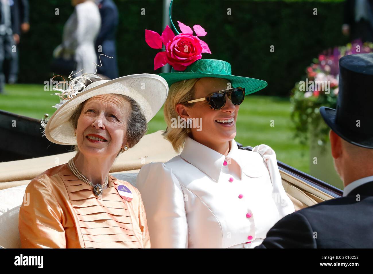 Zara Phillips, Princess Anne, Princess Royal and Mike Tindall attend ...