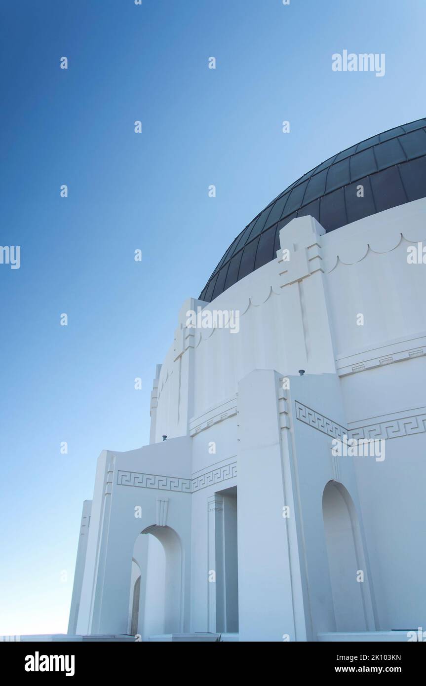 The domed roof and exterior arches at Griffith observatory in Los ...