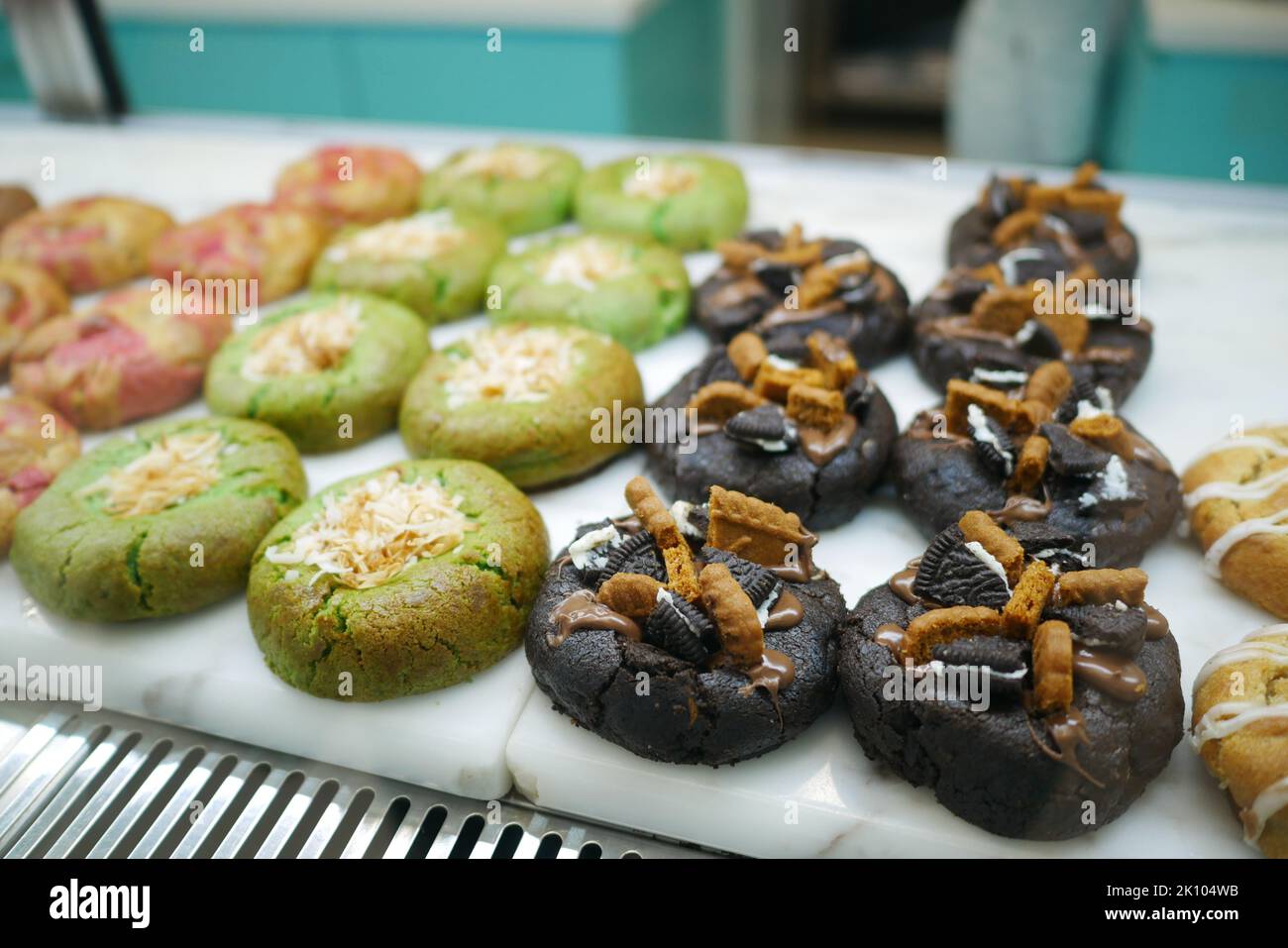 chocolate cookies display for sale local store in singapore Stock Photo ...