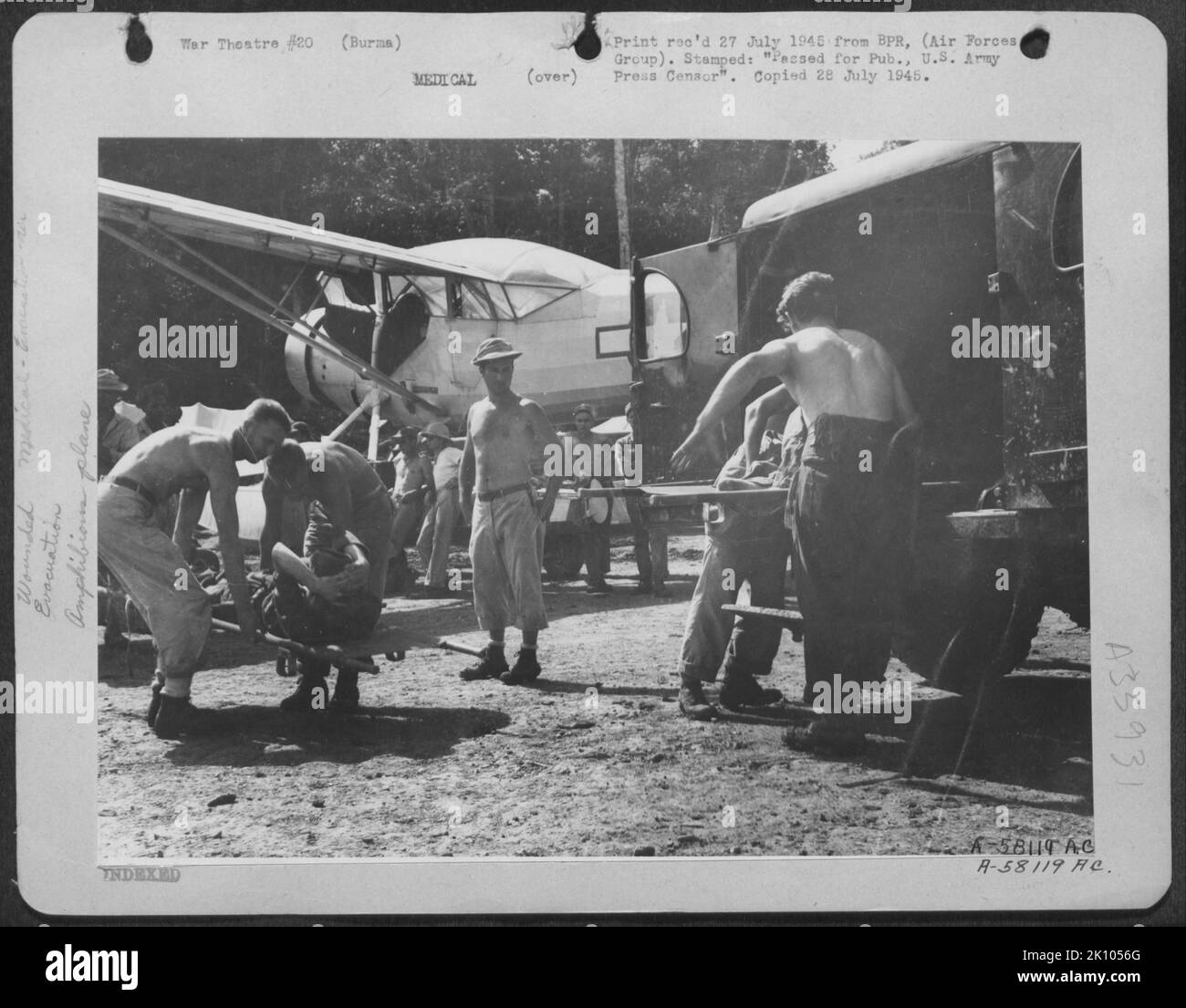 Aircraft, Burma, India &MEDICAL, EVACUATION,Air War Stock Photo - Alamy