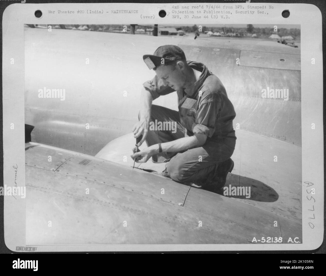 Aircraft handling operations Black and White Stock Photos & Images - Alamy