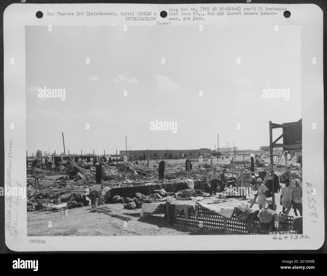 Aircraft, Burma, India &Fields & Installations, Storm Damage War Stock ...