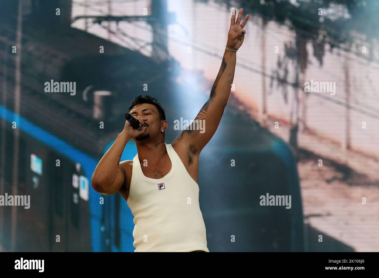 Rio de Janeiro, Brazil,September 3, 2022. Singer and rapper Shamã ...