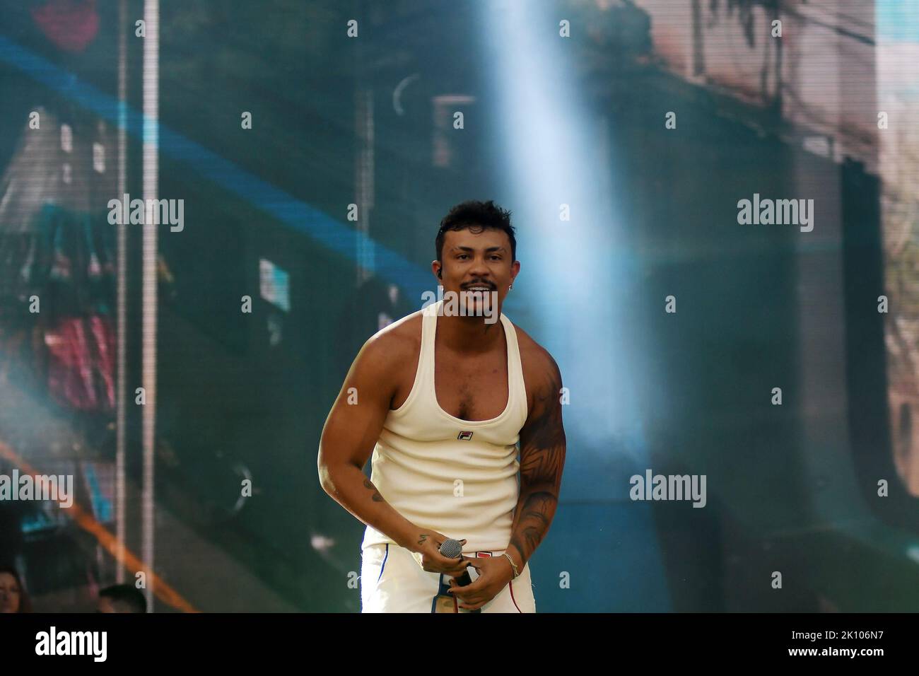 Rio de Janeiro, Brazil,September 3, 2022. Singer and rapper Shamã ...