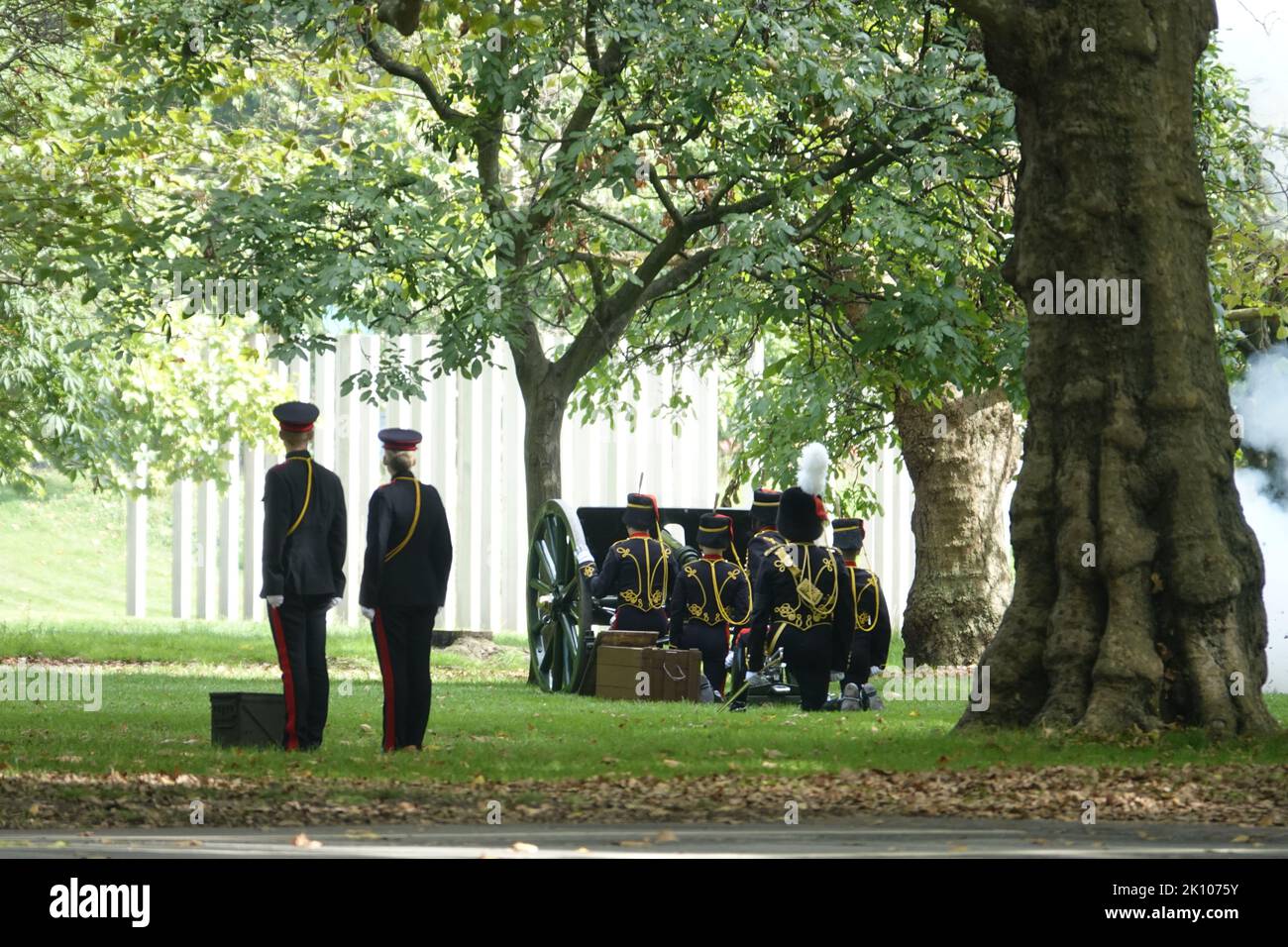 Westminster, London, UK. 14th Sep, 2022. The cortege procession of HRH ...