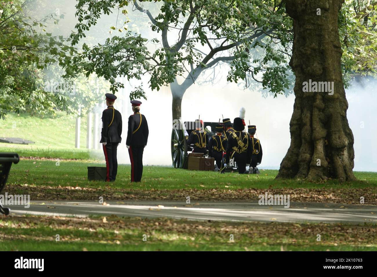 Westminster, London, UK. 14th Sep, 2022. The cortege procession of HRH ...